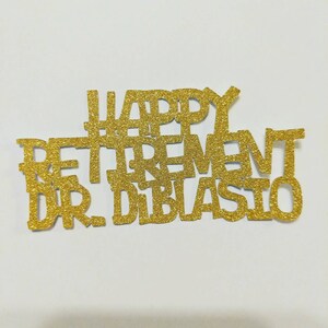 50 Ct Happy Retirement WITH NAME Confetti / Retirement Party ...