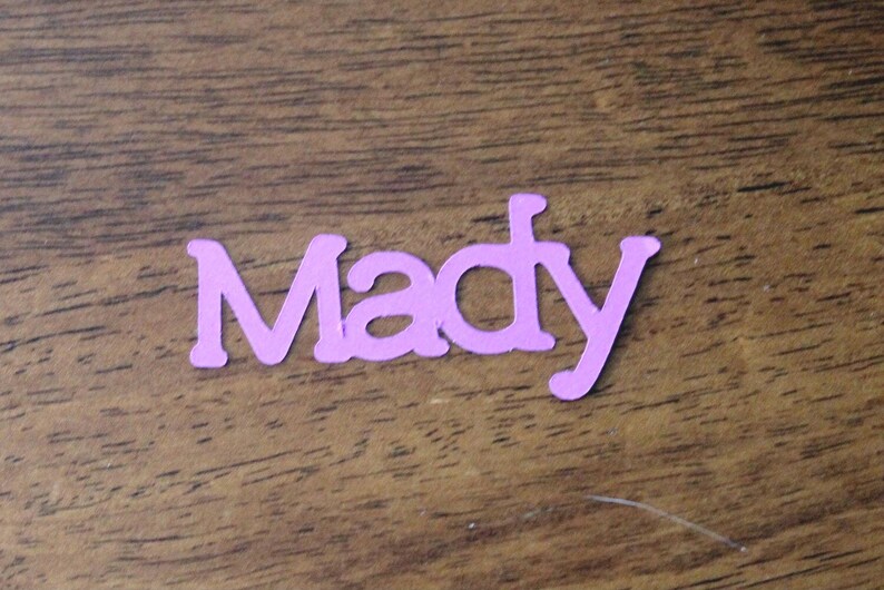 Customizable Name Confetti - TYPEWRITER Style Font- Set of 50 - Etsy
