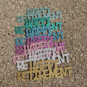 50 Ct Happy Retirement Confetti / Retirement Party Decorations ...