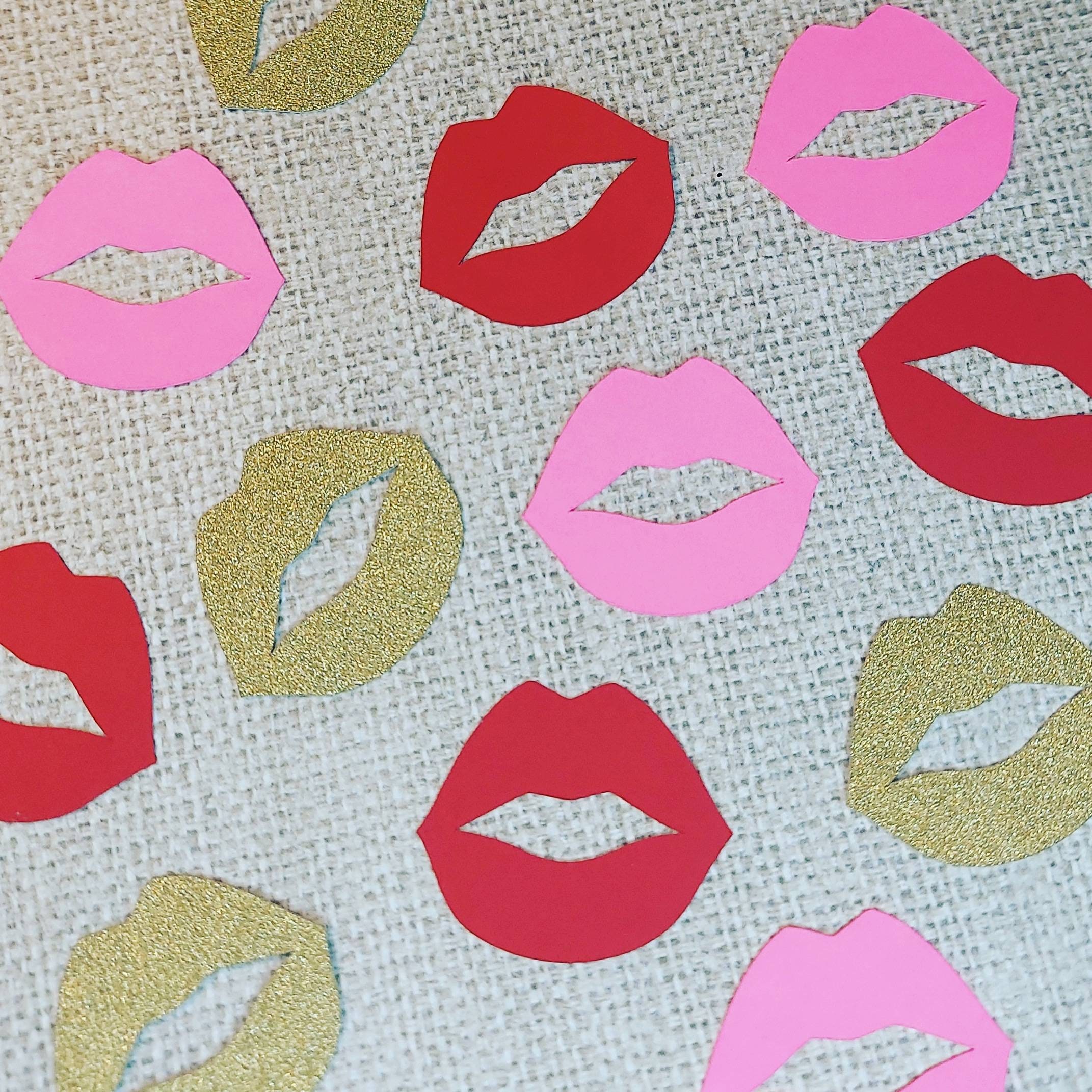Customizable Lips Confetti-Set of 50-Bachelorette Party-Bridal | Etsy