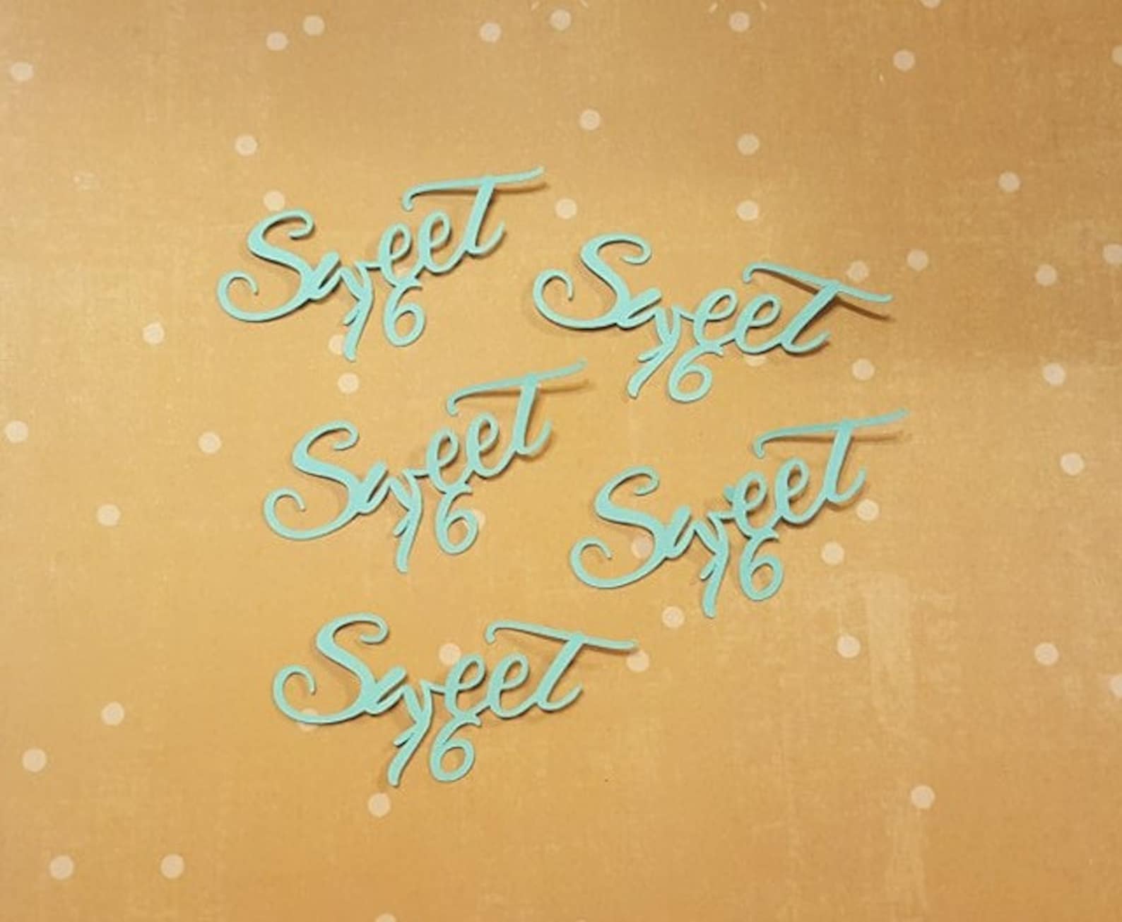 Customizable Sweet 16 Confetti Set of 50-script Font - Etsy