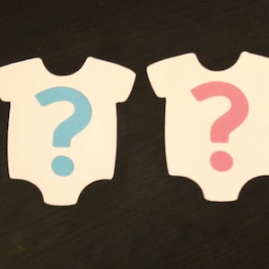 Customizable Gender Reveal Questionmark Baby Outfits-set of 50 - Etsy