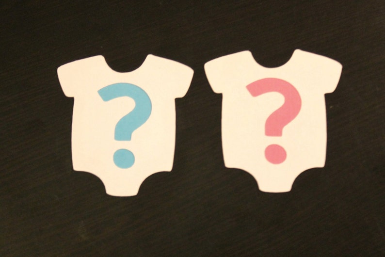 Customizable Gender Reveal Questionmark Baby Outfits-set of 50 - Etsy