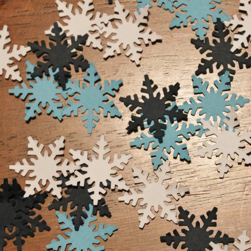 Snowflake Confetti - Etsy