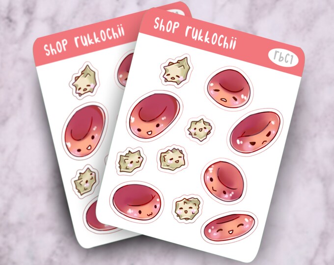 Red Blood Cells and Platelets Matte Sticker Sheet - Etsy