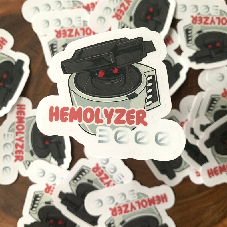 Hemolyzer 3000 Centrifuge Sticker for Hematology, Chemistry, and Blood ...