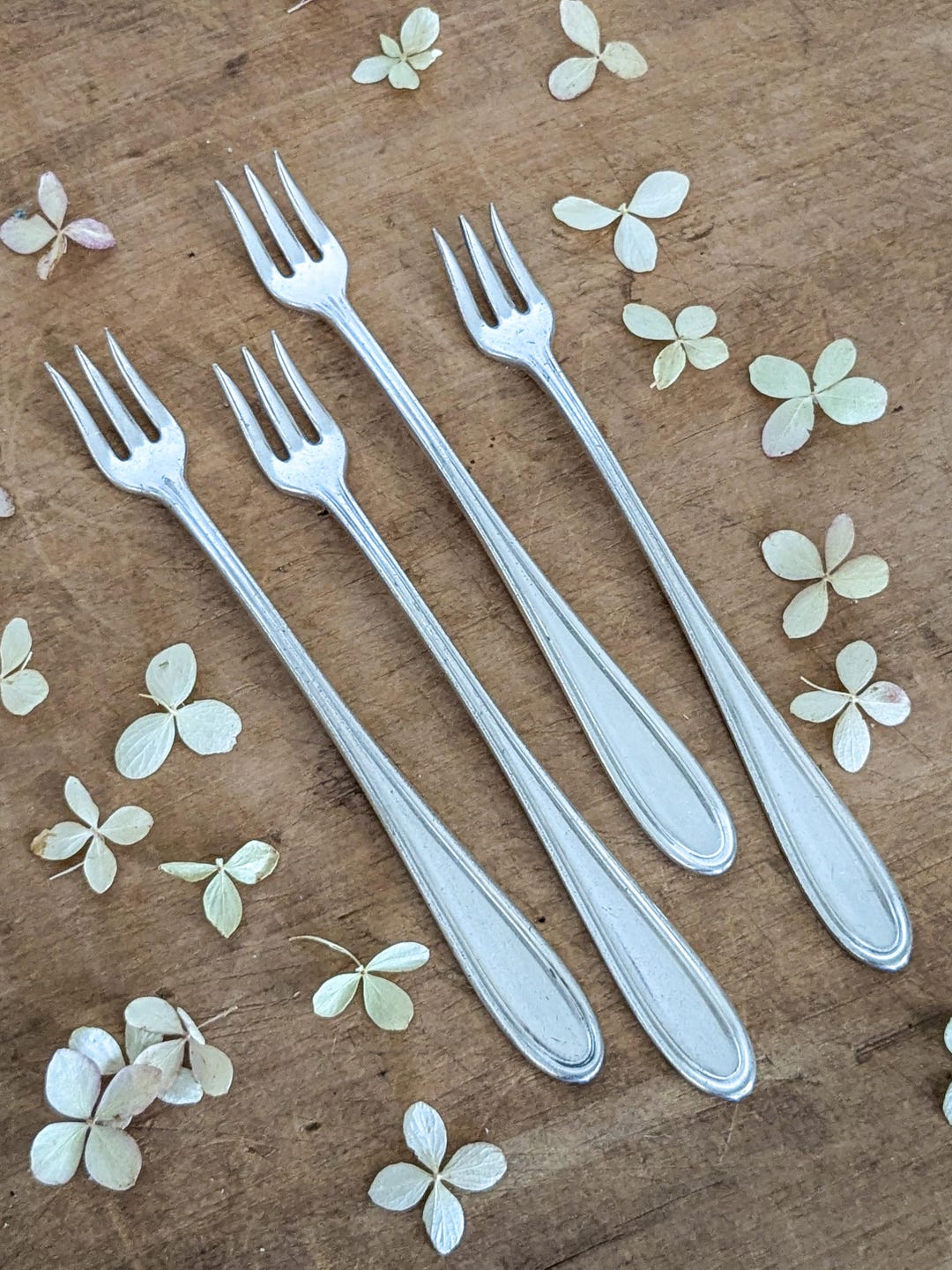 Set of Silver Plate Cocktail Forks; Seafood Forks; Hostess Gift - Etsy
