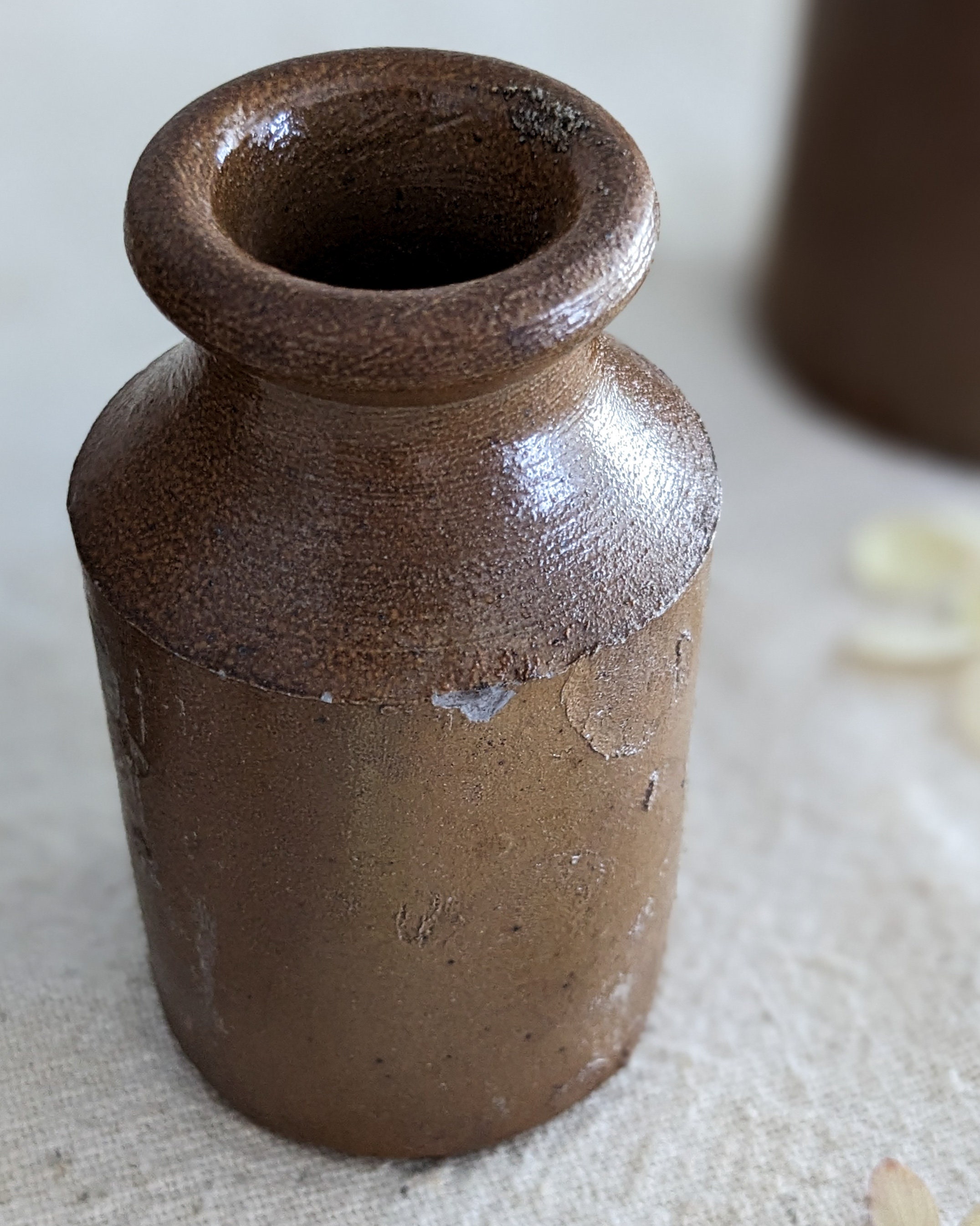 Antique English Ink Bottles English Bottles Brown Stoneware Antique ...
