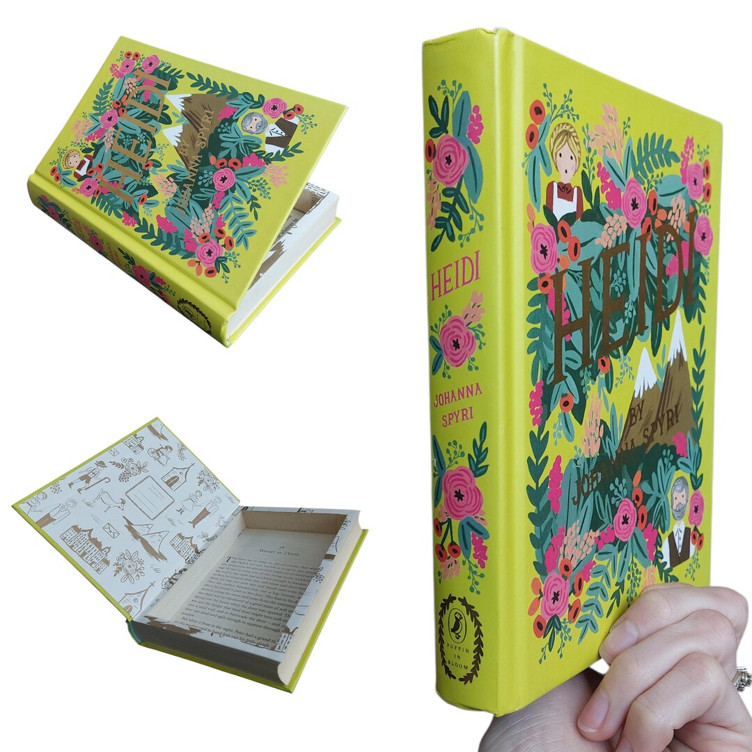 Heidi Hollow Book Safe | Classic Book Safe Hollowed Out Book | Book Box ...