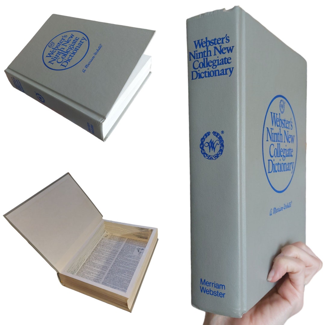 Large Webster's Dictionary Deep Hollow Book Safe | Hollowed Out Book ...