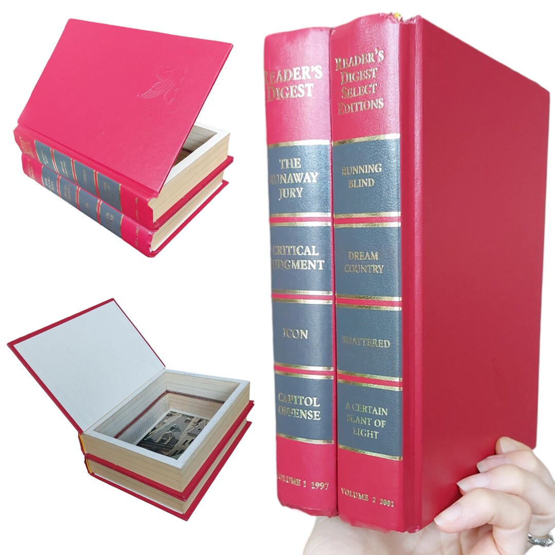 Imperfect Double Stacked Deep Hollow Book Safe Book Safe Hollowed Out ...