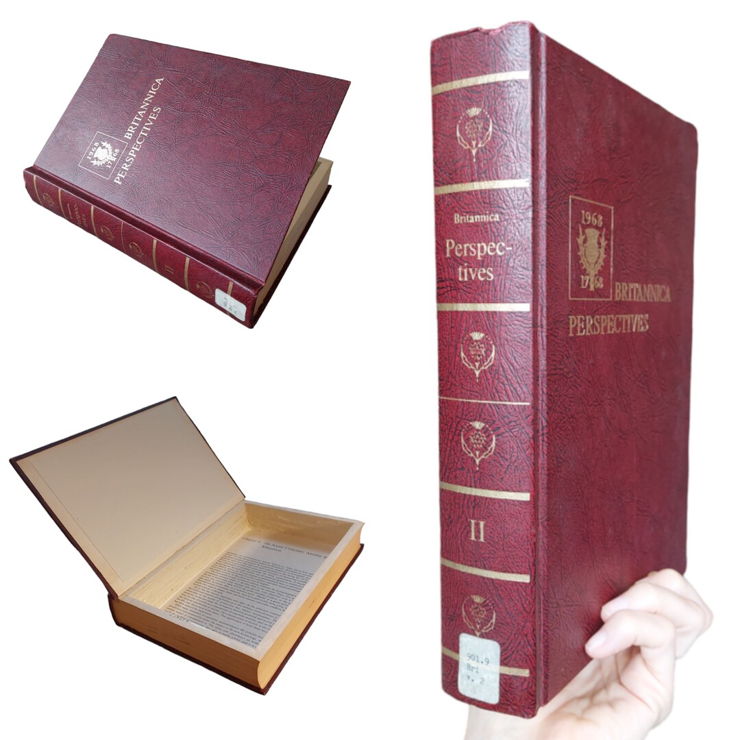 Perspectives Vintage Hollow Book Safe | Hollowed Out Book | Book Box ...