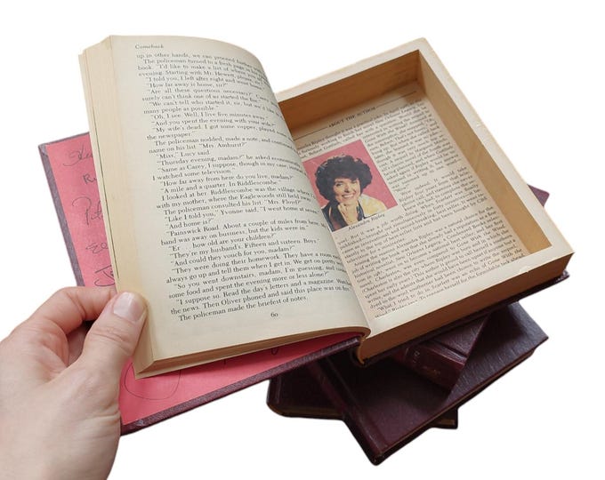 Red Hollow Book Safe | Book Safe | Hollowed Out Book | Book Box ...