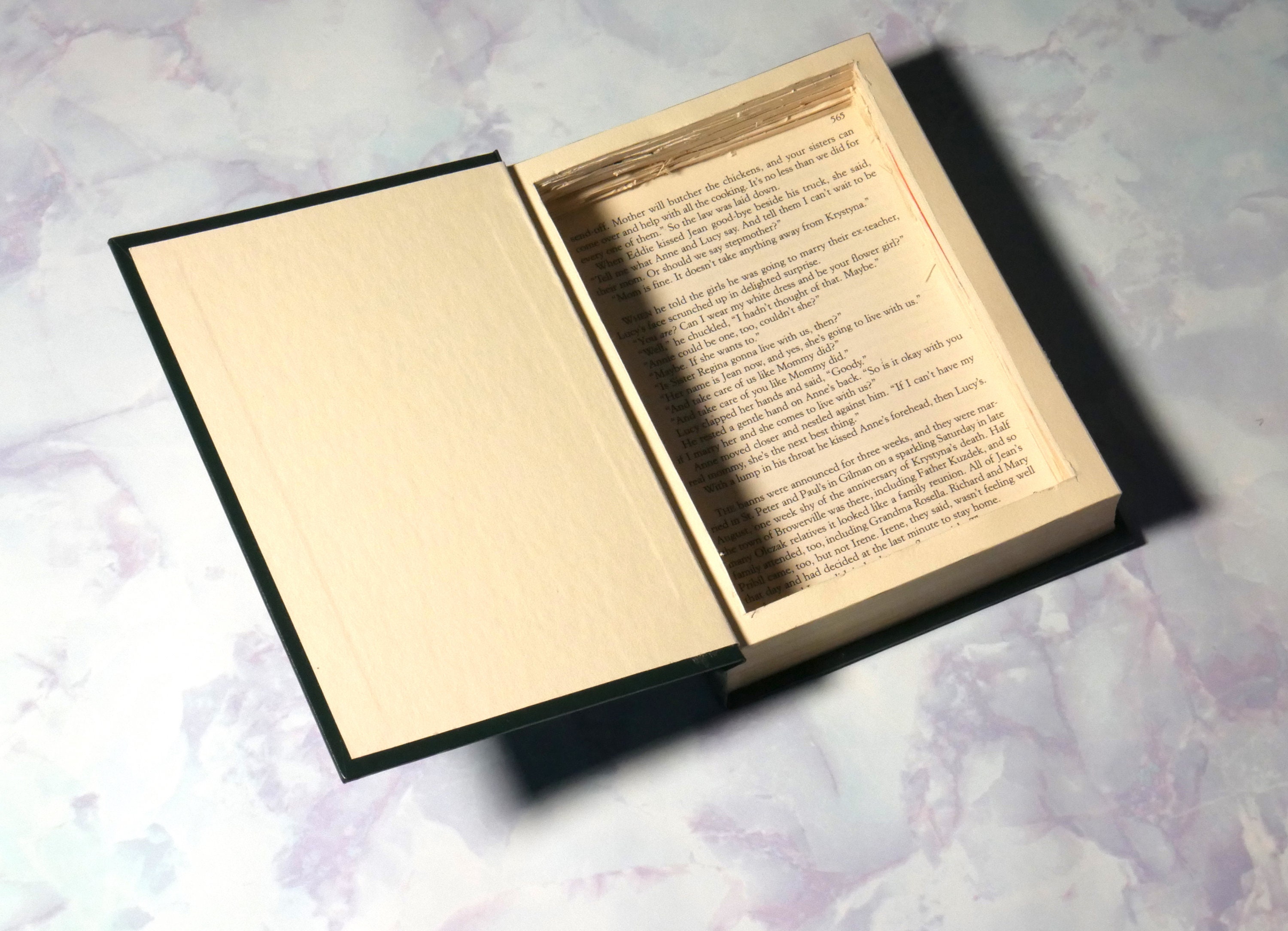 Purple Hollow Book Safe Hollowed Out Book Book Box - Etsy