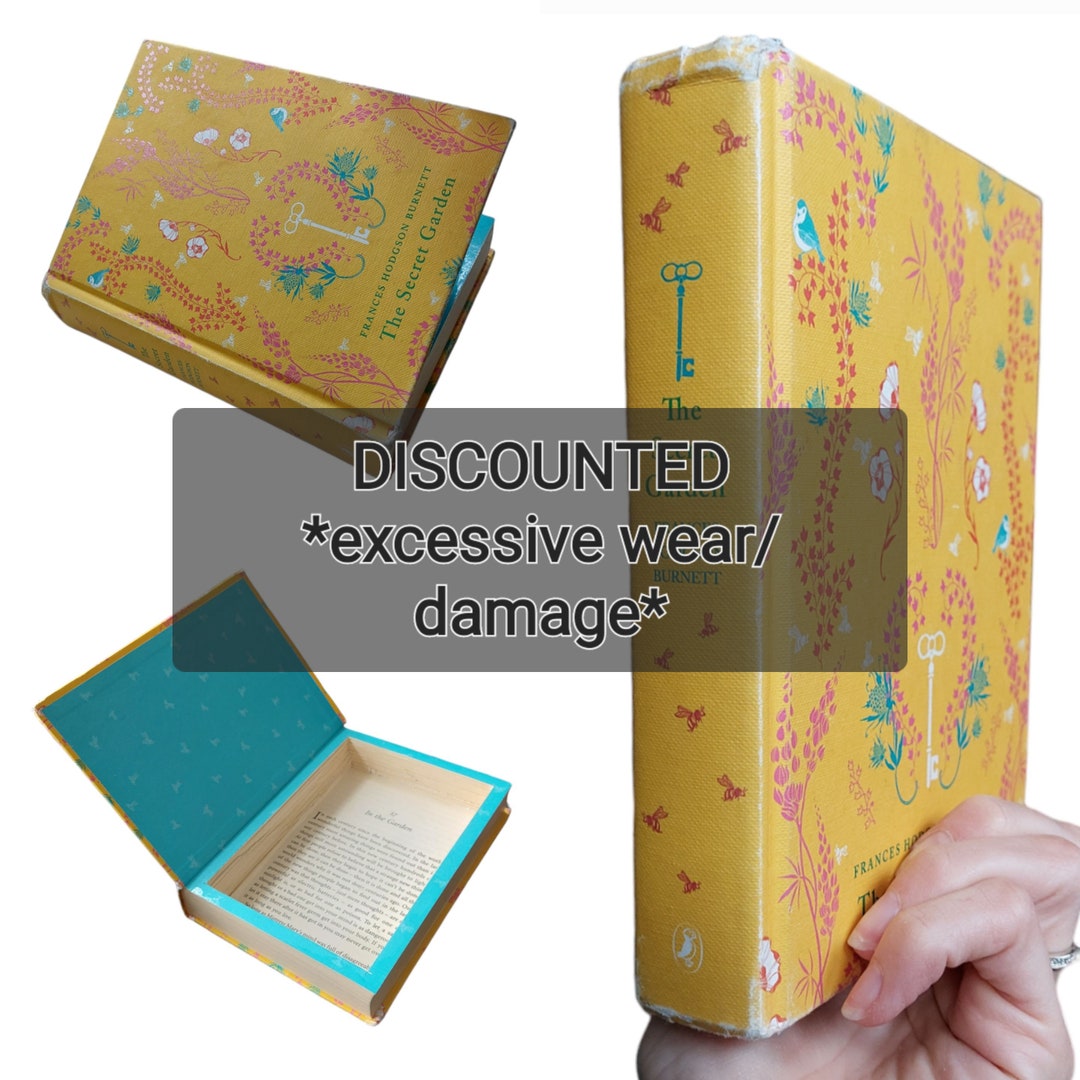 DISCOUNTED Secret Garden Hollow Book Safe Book Safe Hollowed Out Book ...