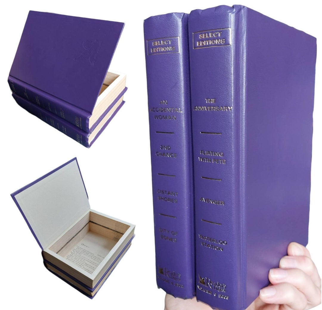 Double Stacked Book Deep Hollow Book Safe Book Safe - Etsy