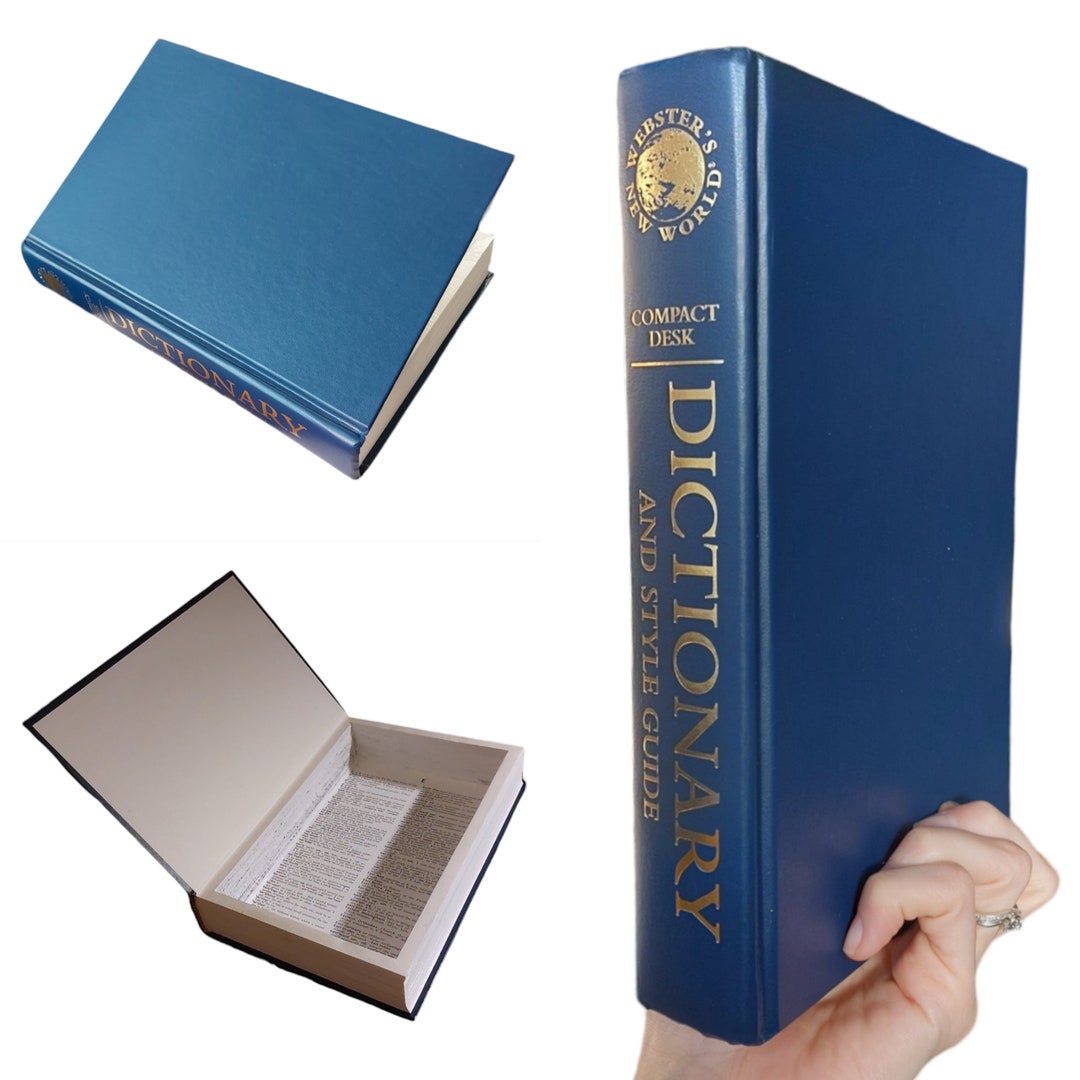 Webster's Desk Dictionary Hollow Book Safe Book Safe Hollowed Out Book ...
