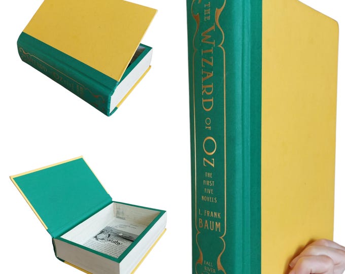 Wizard of Oz L. Frank Baum Hollow Book Safe | Hollow Book Keepsake ...