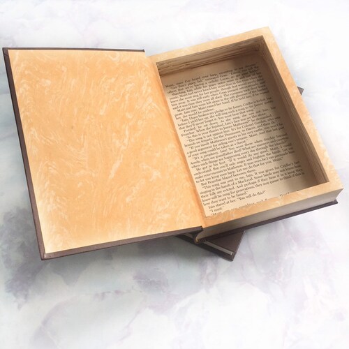 Purple Hollow Book Safe Hollowed Out Book Book Box - Etsy