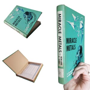 Miracle Metals Vintage Hollow Book Safe Box Deep Hollowed Out Book ...