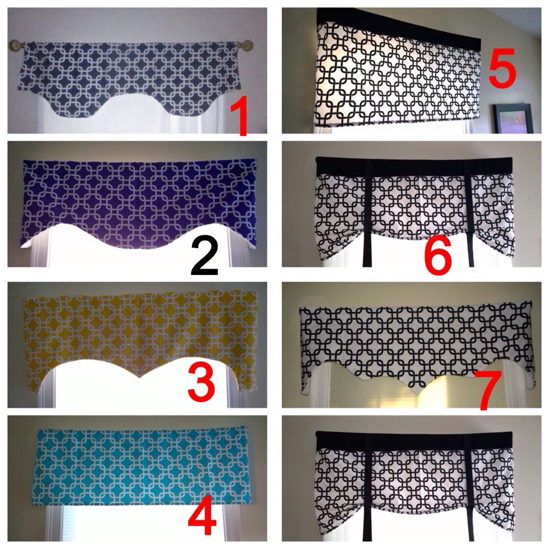 Window Valance Tie up Valance Home Decor Window Decorative - Etsy