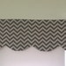 Brown Chevron Valance Window Valance Brown Window Treatment - Etsy