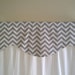 Gray Chevron Valance Scalloped Gray Valance Lined Valance - Etsy