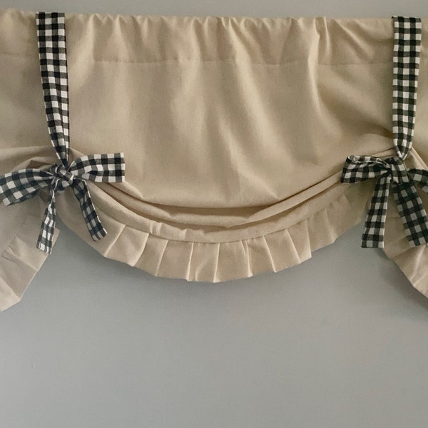 Tie up Valance - Etsy