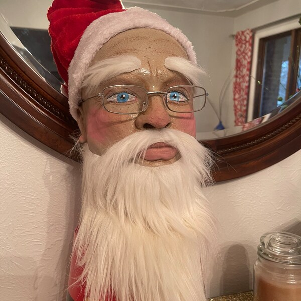 Carved Santa Faces - Etsy