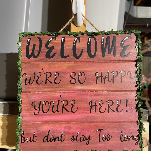 Rude Welcome Sign - Etsy