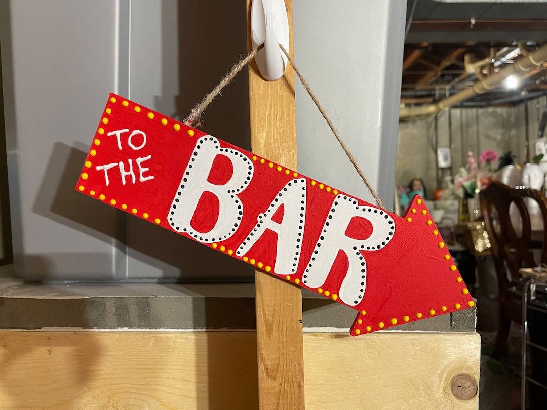 To the Bar Sign - Etsy