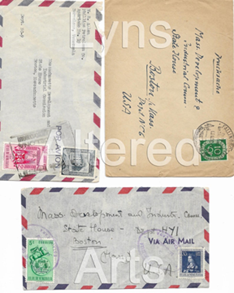 Vintage Envelopes, Postcards and Stamps Digital Download - Etsy