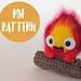 Calcifer Amigurumi Crochet Pattern - Etsy