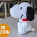 Mini Snoopy Amigurumi Crochet Pattern - Etsy Canada