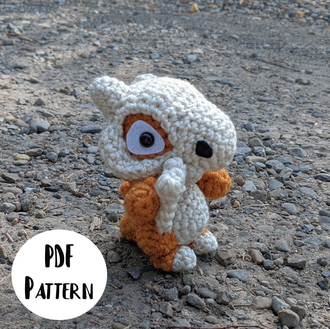 Cubone Pokemon Amigurumi Crochet Pattern - Etsy Canada