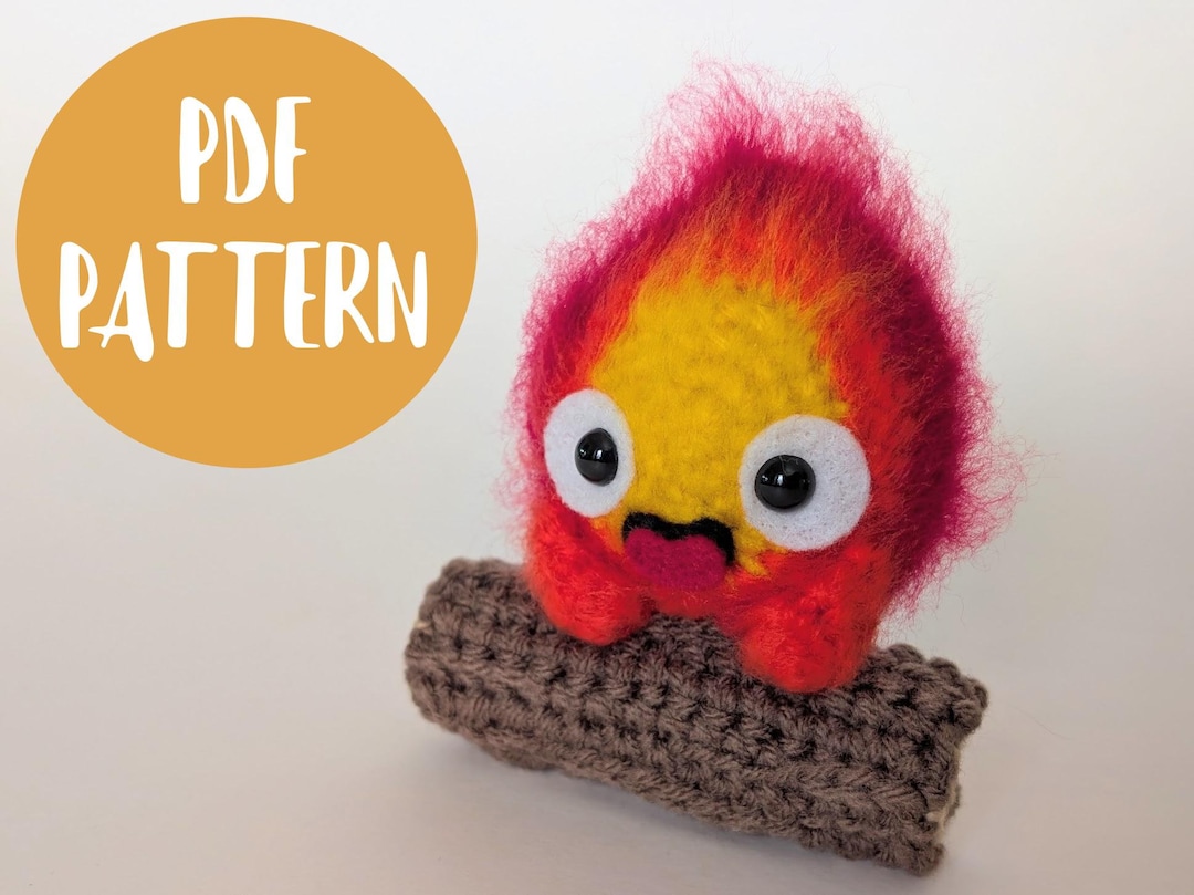 Calcifer Amigurumi Crochet Pattern Etsy