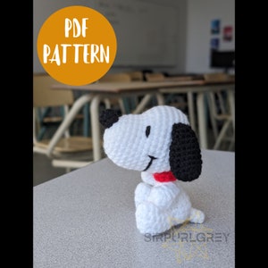 Mini Snoopy Amigurumi Crochet Pattern - Etsy Canada