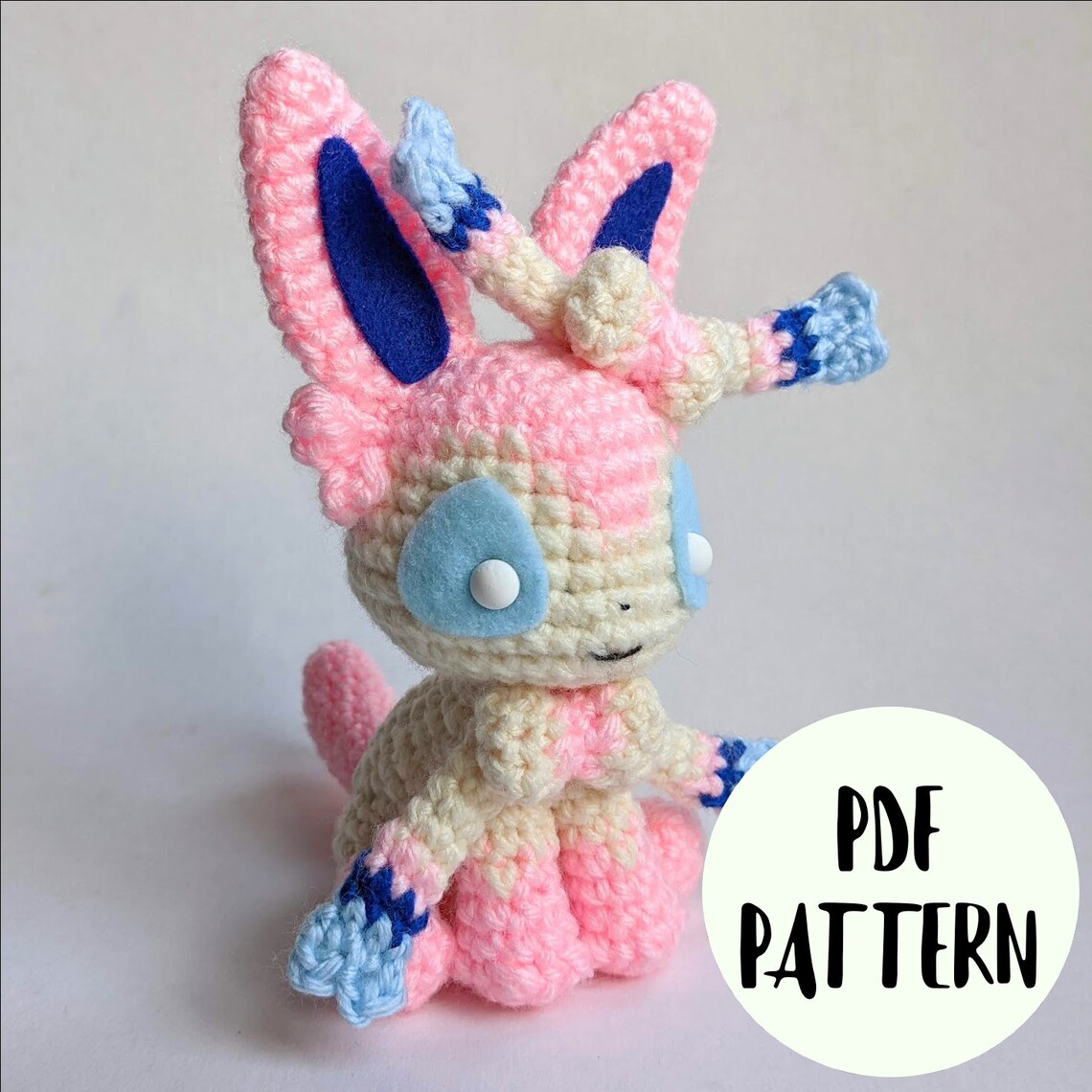 Sylveon Amigurumi Crochet Pattern - Etsy