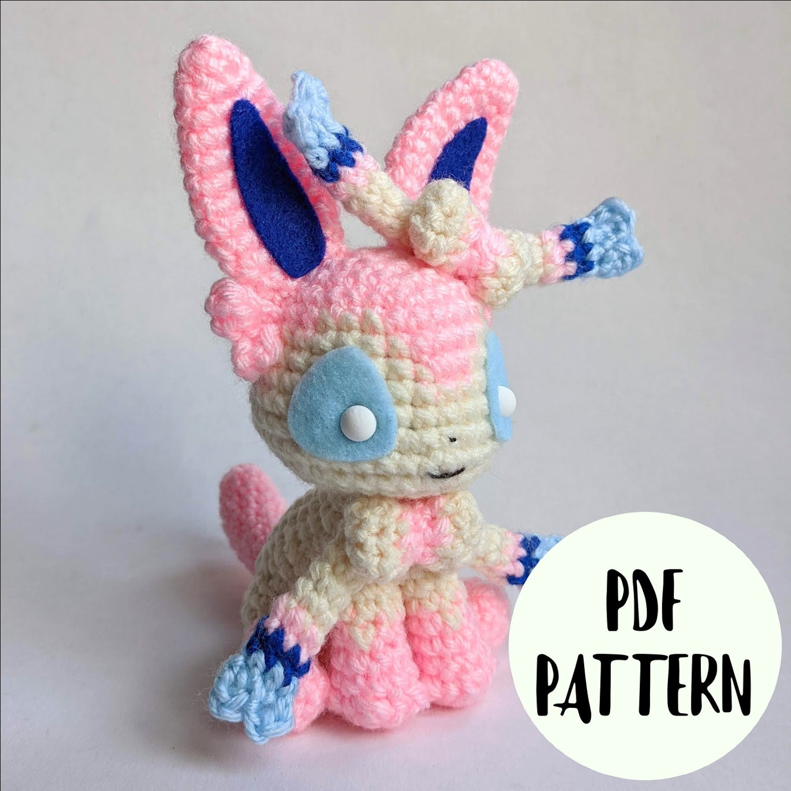 Sylveon Amigurumi Crochet Pattern - Etsy