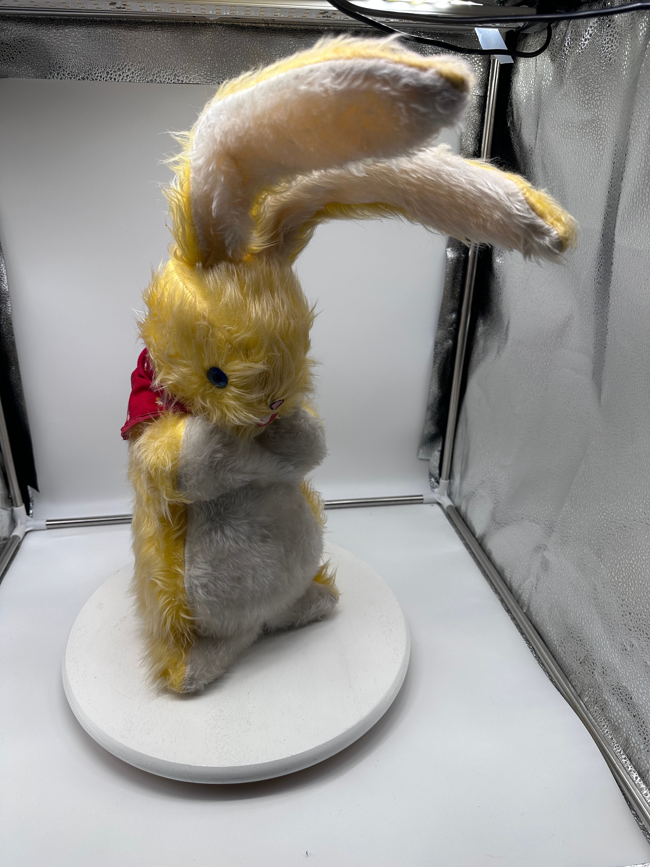 Vintage 60's Easter Plush Yellow Bunny Rabbit Stuffed Toy 25 Tall - Etsy