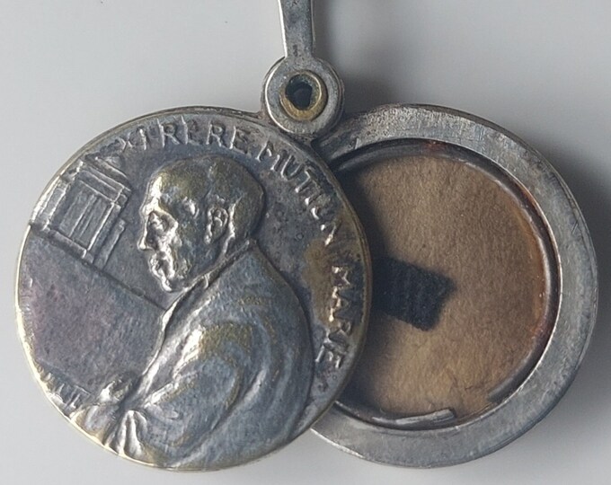 St. Mutien-marie Wiaux of Malonne Tissue Relic Medal in Round Vintage ...