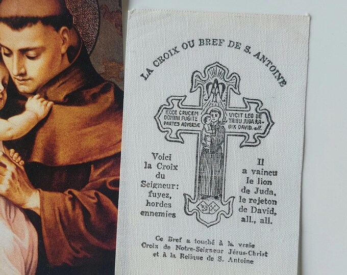 Rare St. Anthony's Brief Cross - Powerful Blessing of Saint Anthony ...