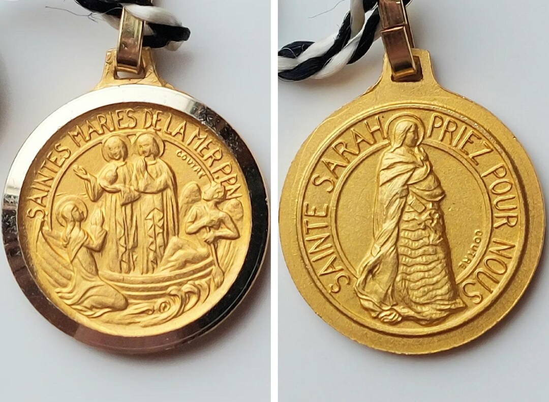 Three Maries + St Sarah Medal—3 Marys of the Sea French Catholic ...