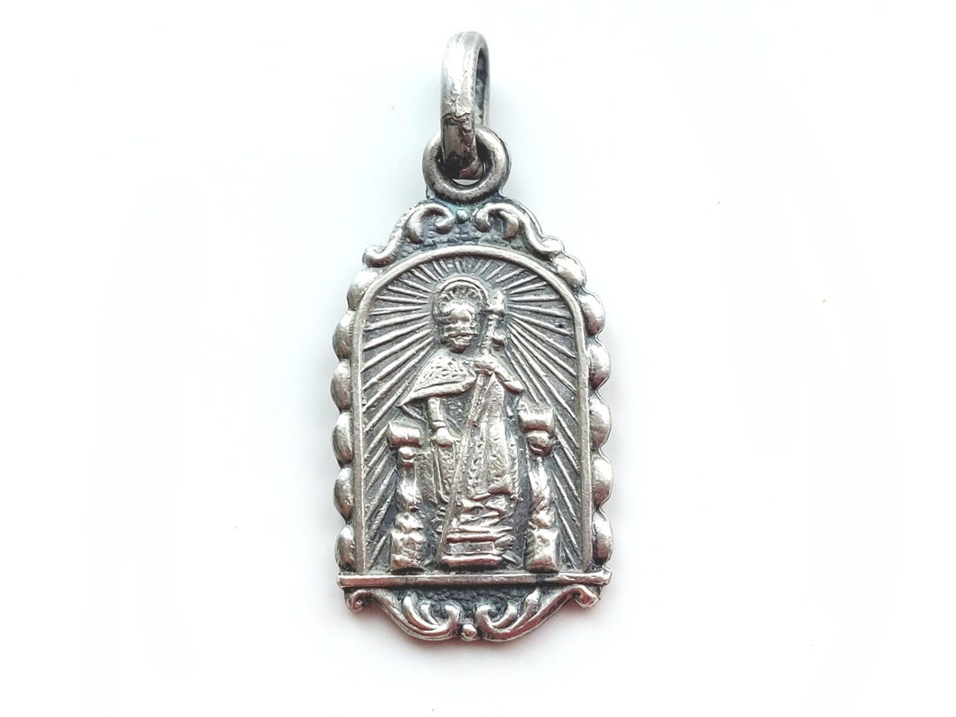 Vintage St James the Greater Medal—small Oblong Arched + Scalloped ...