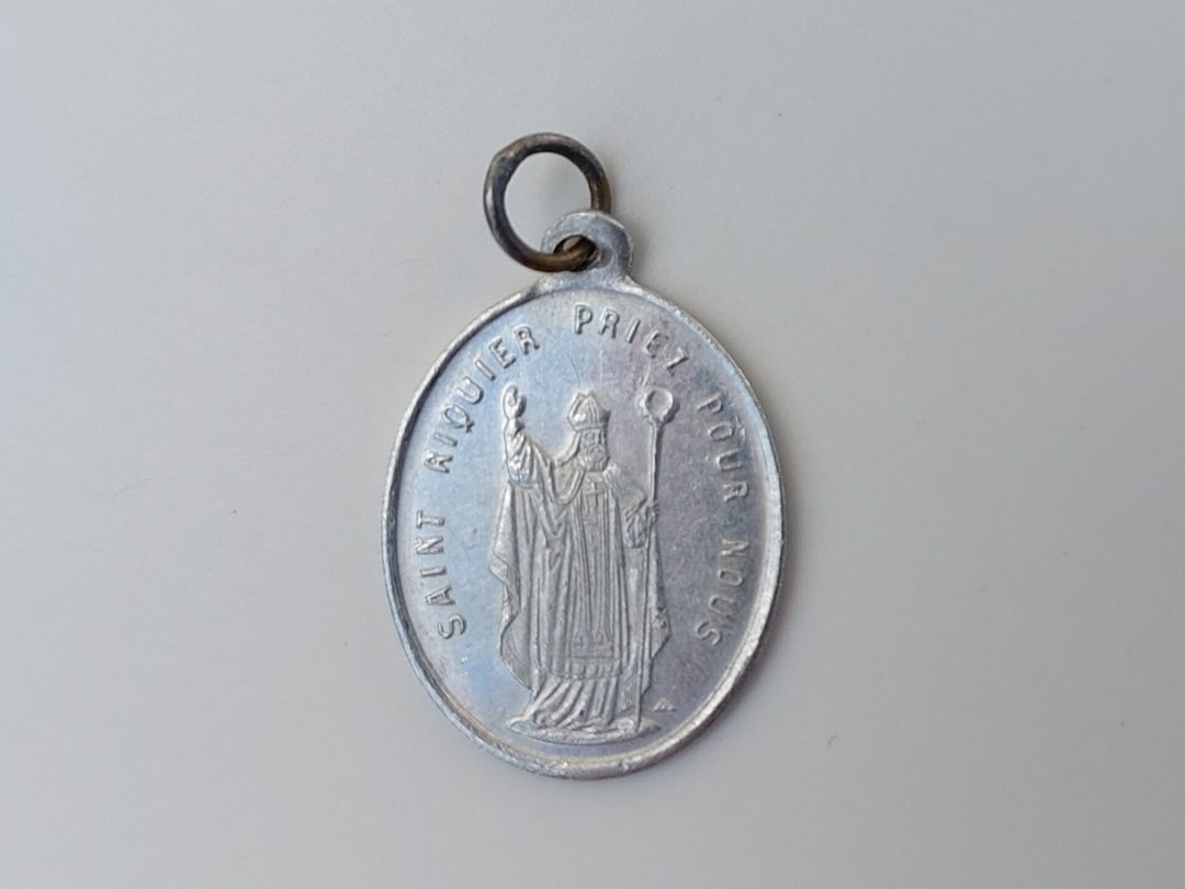 St Riquier/richarius Thin Aluminum Medal W Richier of Celles - Etsy