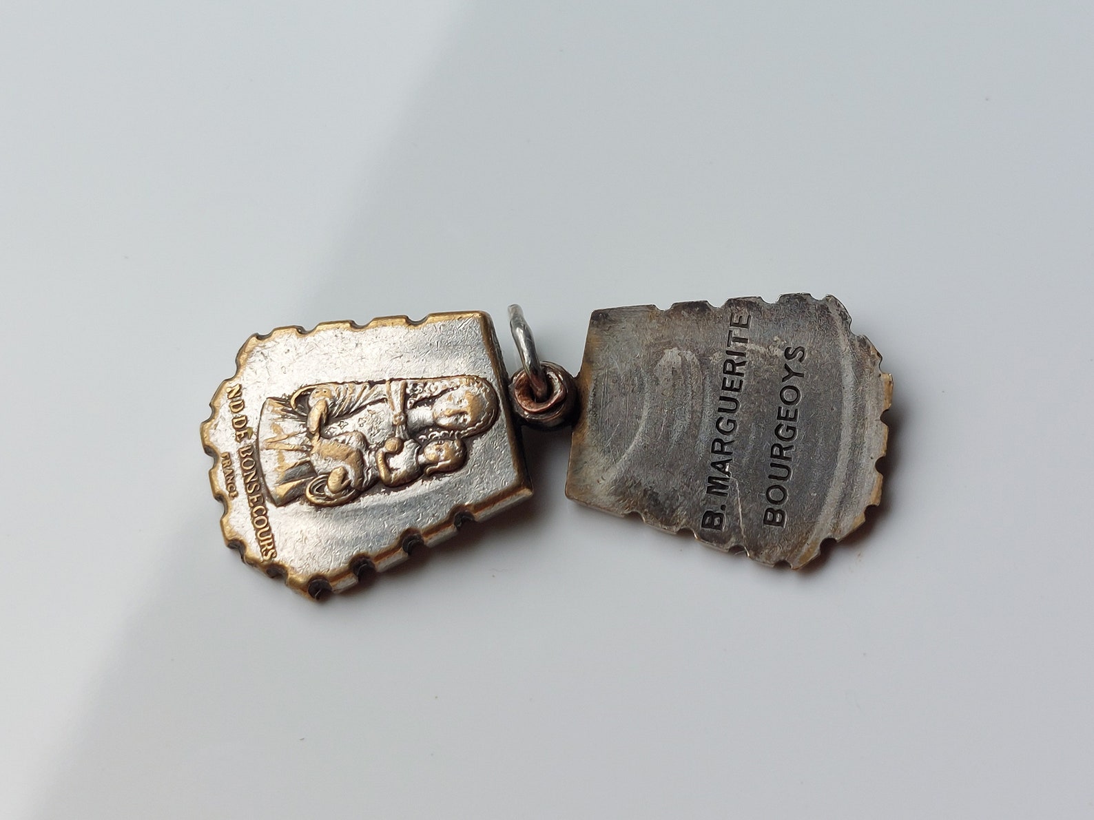 St. Marguerite Bourgeoys Sliding Tissue Relic Medal: Canada's First ...
