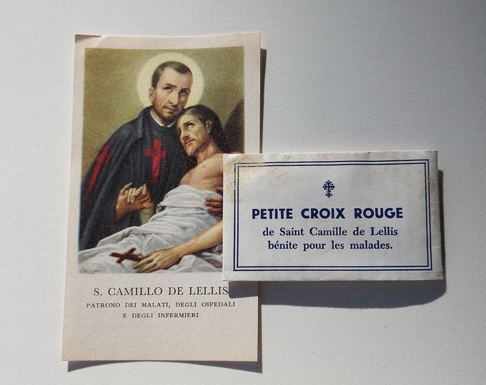 St Camille Relic Cross Packet Prayer Card: Camillus De Lellis Blessed ...