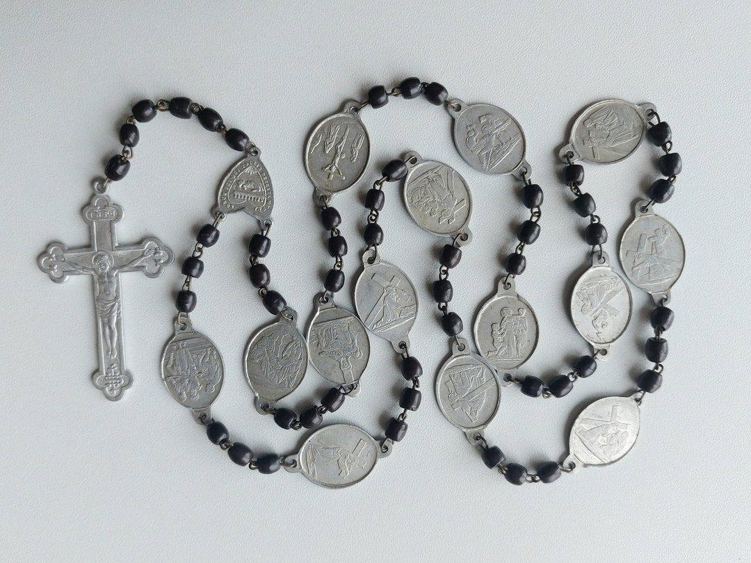 Aluminum Wood Stations of the Cross Chaplet/way of the Cross/via Crucis ...