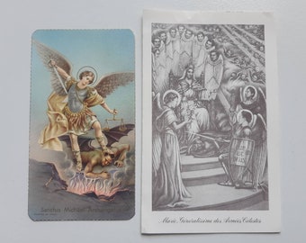 St Michael Holy Card - Etsy