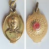 St Alain Gold-plated Medaldominican Order Theologian/rosary ...